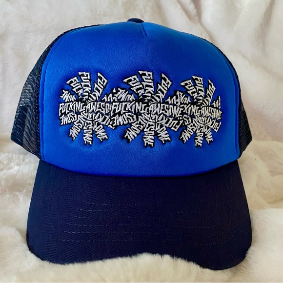 FA | Accessories | Fa Fucking Awesome 3 Spiral Trucker Snapback Hat ...